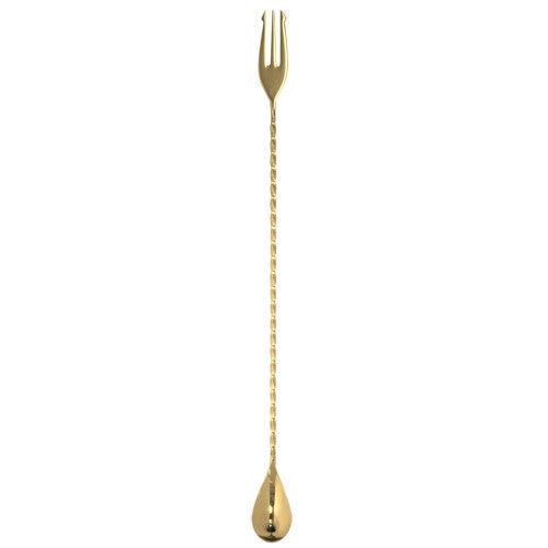 Premium Gold-Plated Japanese Trident Barspoon (33 cm) – TCB